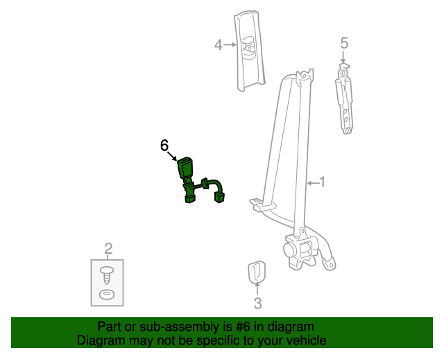 2014-2019 Toyota Corolla Buckle 73230-02770-C0 | Toyota Parts Center