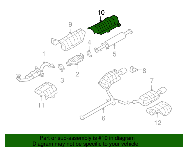2006-2010 Hyundai Sonata Heat Shield 28792-3K000 | OEM Parts Online