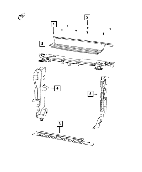 Radiator and Related Parts; Charge Air Cooler for 2019 Jeep Cherokee ...