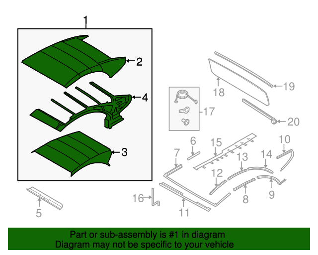 Genuine BMW 54-34-7-230-914 | Top Assembly | FREE Shipping on Most ...