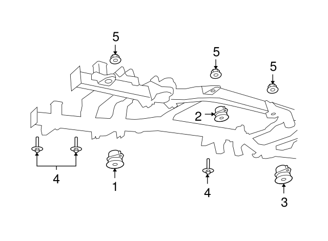 Cushion Bolt - Mopar (6508326AA) | TascaParts.com