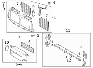 2021-2023 Ford F-150 Radiator Shutter Assembly ML3Z-8475-E | TascaParts.com