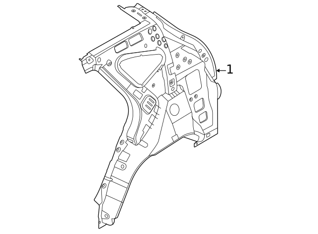 2022-2023 Hyundai Tucson Inner Quarter Panel 71601-CW000 | OEM Parts Online
