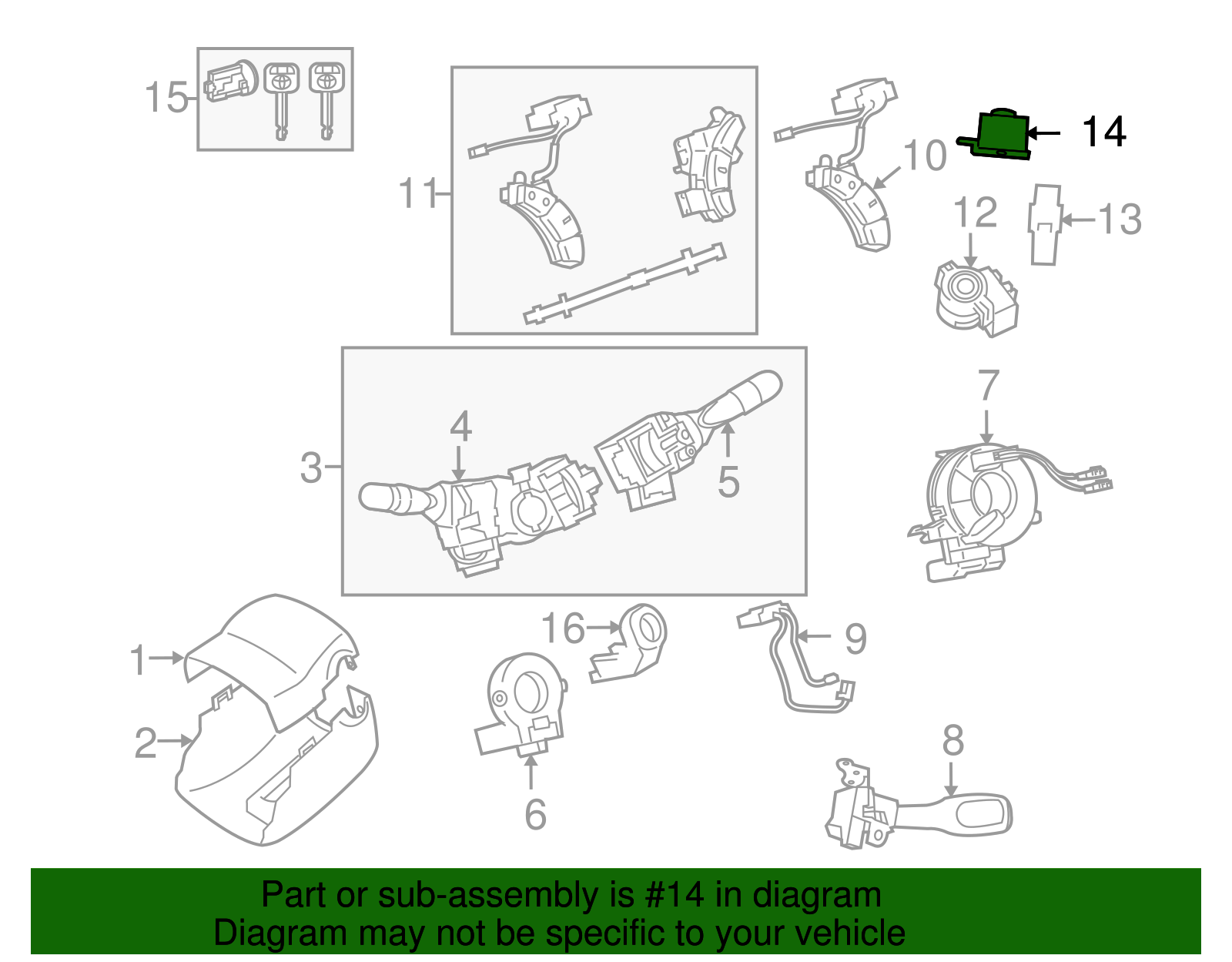 2003-2016 Toyota Shift Interlock Solenoid 85903-60020 | Toyota Parts Center