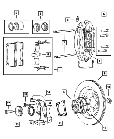 Front Brakes for 2010 Dodge Viper | Mopar Parts Masters