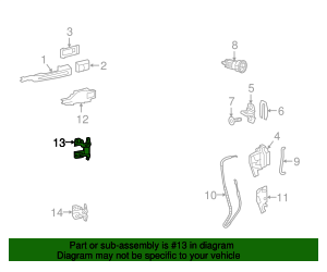 2017-2020 Chrysler Upper Hinge - Driver's Side (LH) 68269774AC ...
