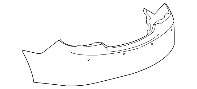 2010-2013 Buick LaCrosse Rear Bumper Cover 20878638 GM | GMPartsDirect.com