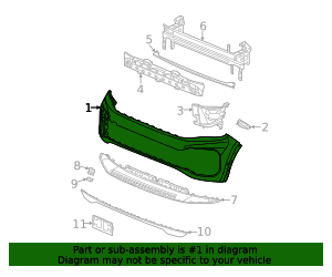 2020-2023 Volkswagen Bumper Cover 3CN-807-221-D-GRU | OEM Parts Online