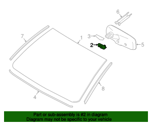 56115-30100 - Windshield Stopper - 1999-2023 Toyota | OEM Genuine ...