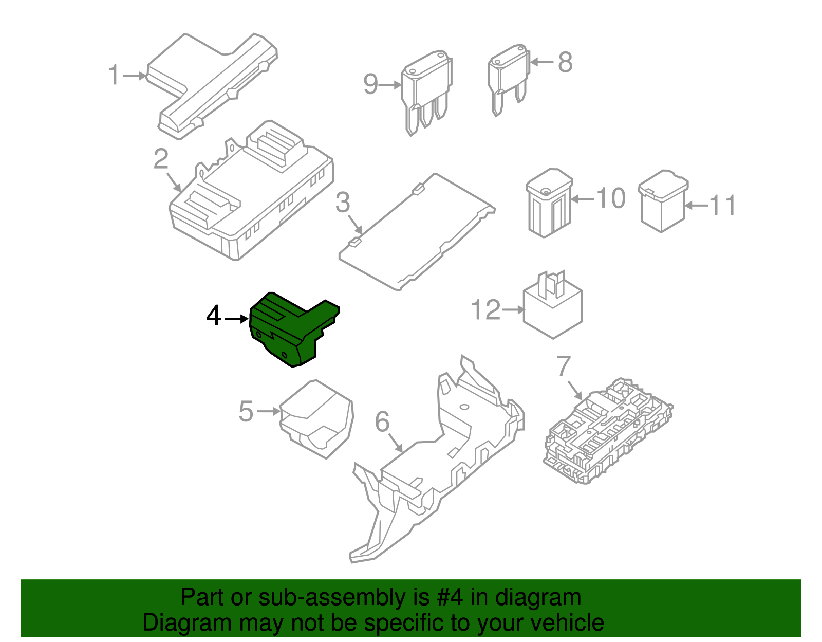 EU5Z-14526-A - Circuit Breaker 2016-2018 Lincoln MKX | Big 3 Auto Parts