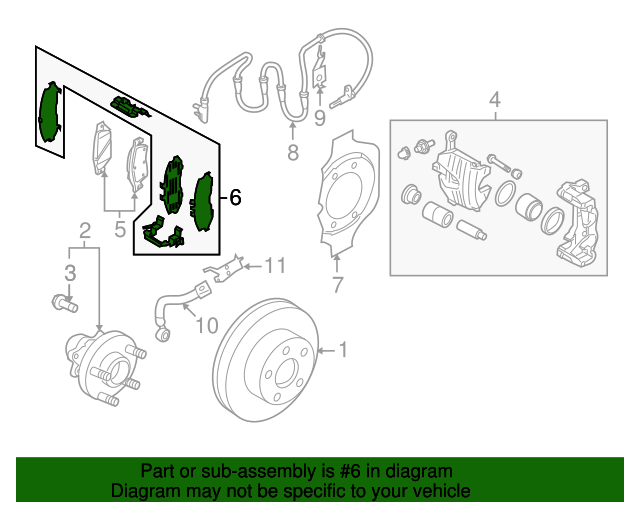 2005-2020 Nissan Disc Brake Hardware Kit 41080-0V726 | OEM Parts Online