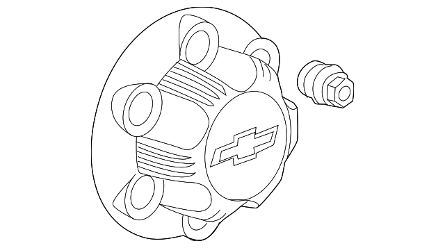 2014-2020 Chevrolet Front and Rear Wheel Trim Cap 20941989 ...