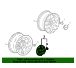 2014-2020 Chevrolet Front and Rear Wheel Trim Cap 20941989 GM ...