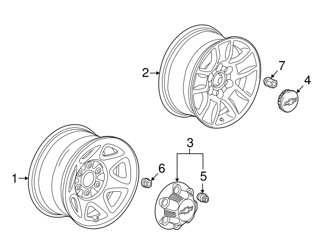 2014-2020 Chevrolet Front and Rear Wheel 84711928 | OEM Parts Online