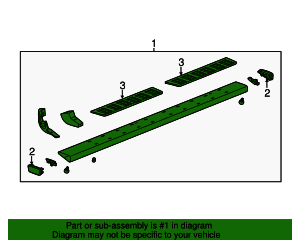 2015-2020 GM Step Bar Assembly - Passenger Side (RH) 84155725 ...