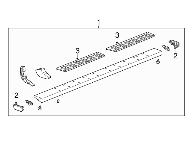 2015-2020 GM Step Bar Assembly - Passenger Side (RH) 84155725 ...