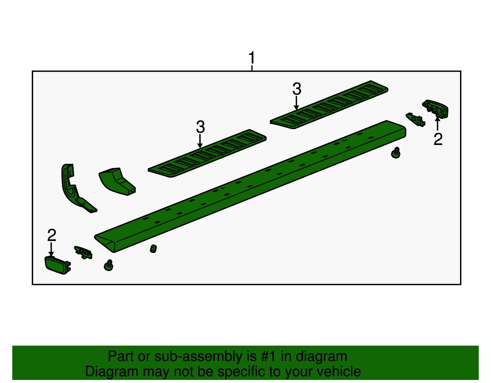 2015-2020 GM Running Board Step 84112239 GM | GMPartsDirect.com