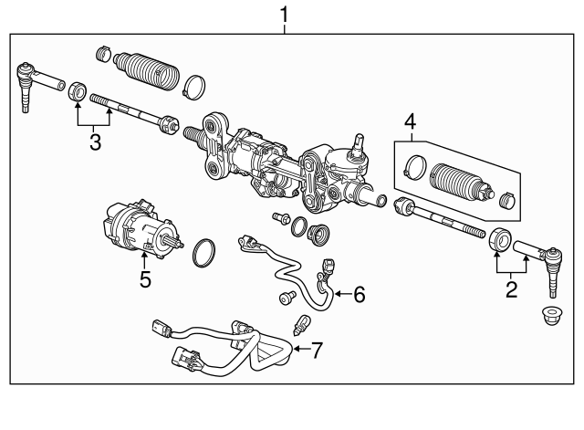 2017-2020 GM Electric Belt Drive Rack and Pinion Steering Gear ...