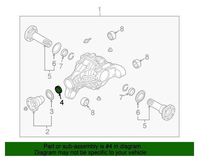 2007-2010 Audi Q7 Flange Inner Seal 0AB-525-596 | OEM Parts Online