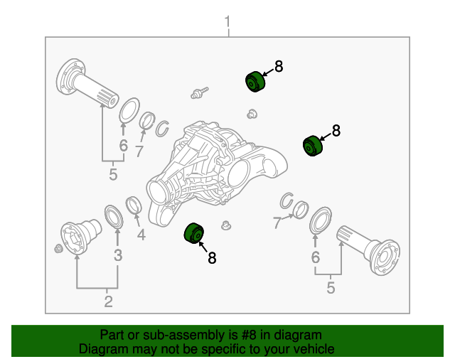 7L0-525-337-A - Mount Bushing 2007-2009 Audi Q7 | Audi OEM Parts