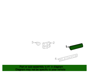 210-690-02-82-9999 - Body Side Molding 2000-2003 Mercedes-Benz ...