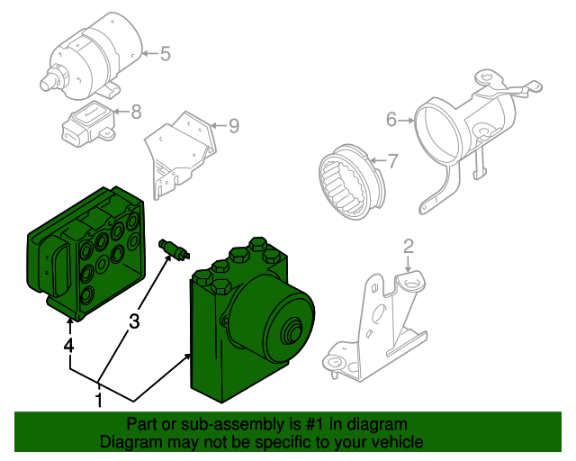 34516769536 - 1999-2003 BMW ABS Pump Assembly (34-51-6-769-536) | BMW ...