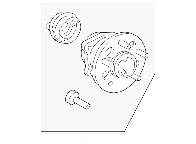 2003-2010 Toyota Sienna Hub & Bearing 42450-08020 | Toyota Parts Center