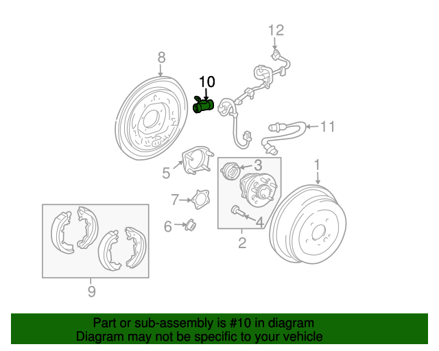 47550-08030 - Wheel Cylinder 2004-2015 Toyota | Longo Toyota Parts