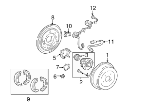 47550-08030 - Drum Brake Wheel Cylinder 2004-2015 Toyota | AutoNation Parts