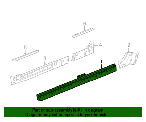 23287548 GM Driver Side Body Side Outer Panel Reinforcement | GM Parts ...