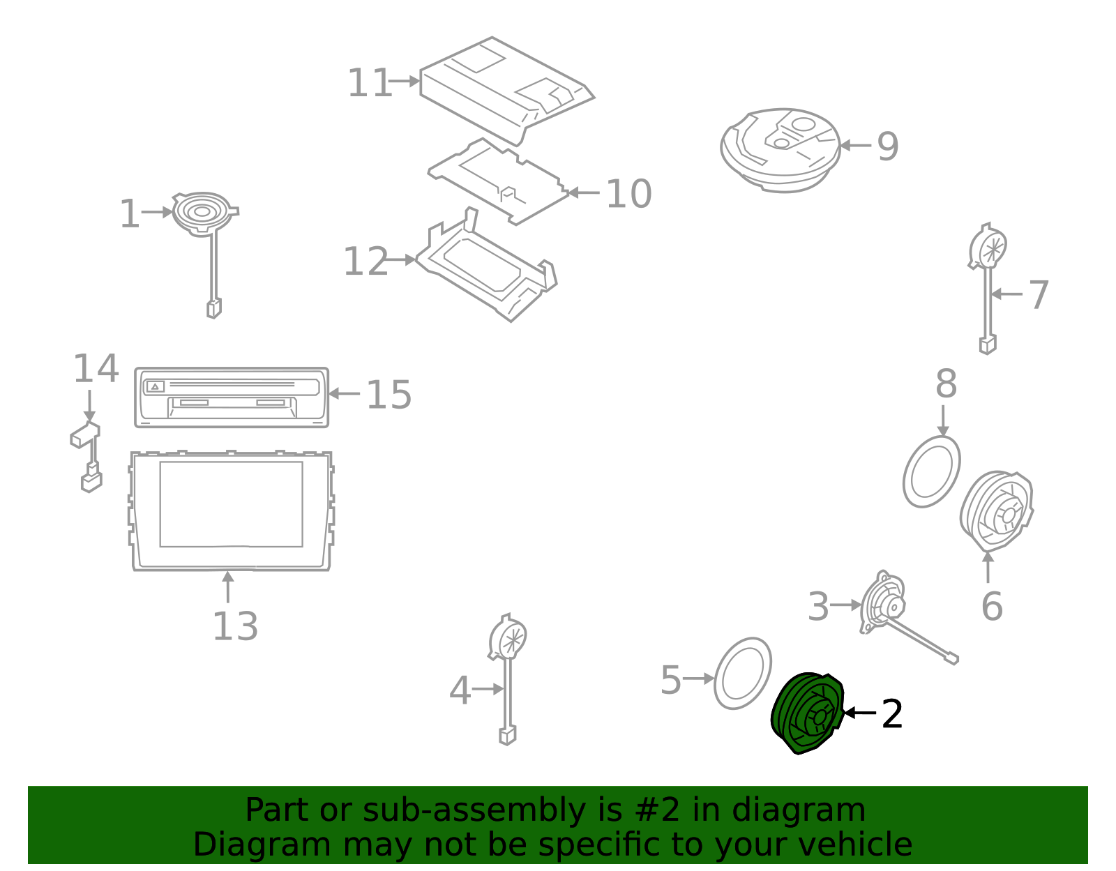 2021-2023 Volkswagen Arteon Front Dr Speaker 5NA-035-454-A | Wolfsburg ...