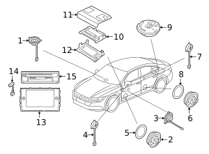 2019-2023 Volkswagen Arteon Front Dr Speaker 3G0-035-454 | Volkswagen ...