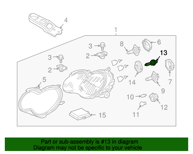 910139-000001 - Low Beam Bulb 1996-2011 Mercedes-Benz | Mercedes-Benz ...