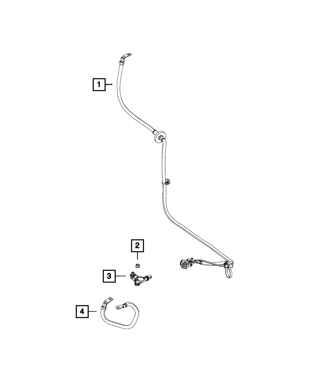 2014-2016 Mopar OEM NEW 14-18 Mopar Jeep Negative Battery Terminal ...