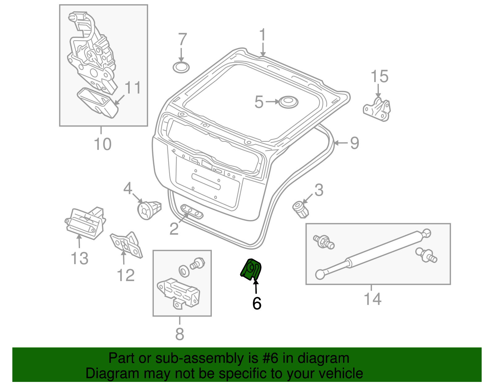 2005-2016 Honda Lift Gate Plug 90856-SDA-A01 | Clarkknapp Honda