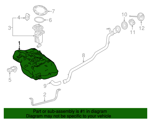 246-470-12-00 - Fuel Tank 2014-2020 Mercedes-Benz | AutoNationParts.com