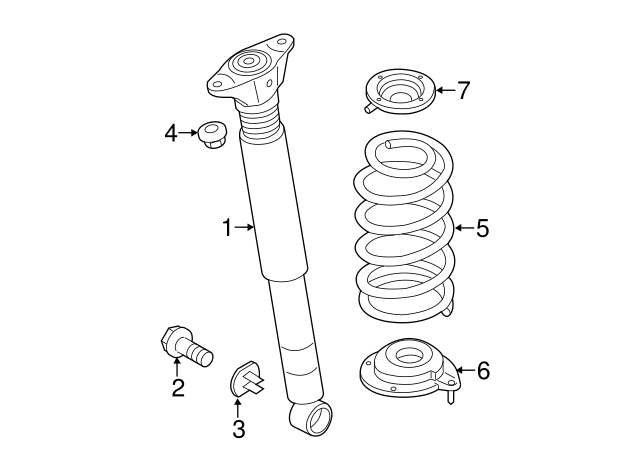 2013-2017 Mazda OEM NEW 2013-2015 Mazda 6 CX5 Shock Mount Bolt Left ...