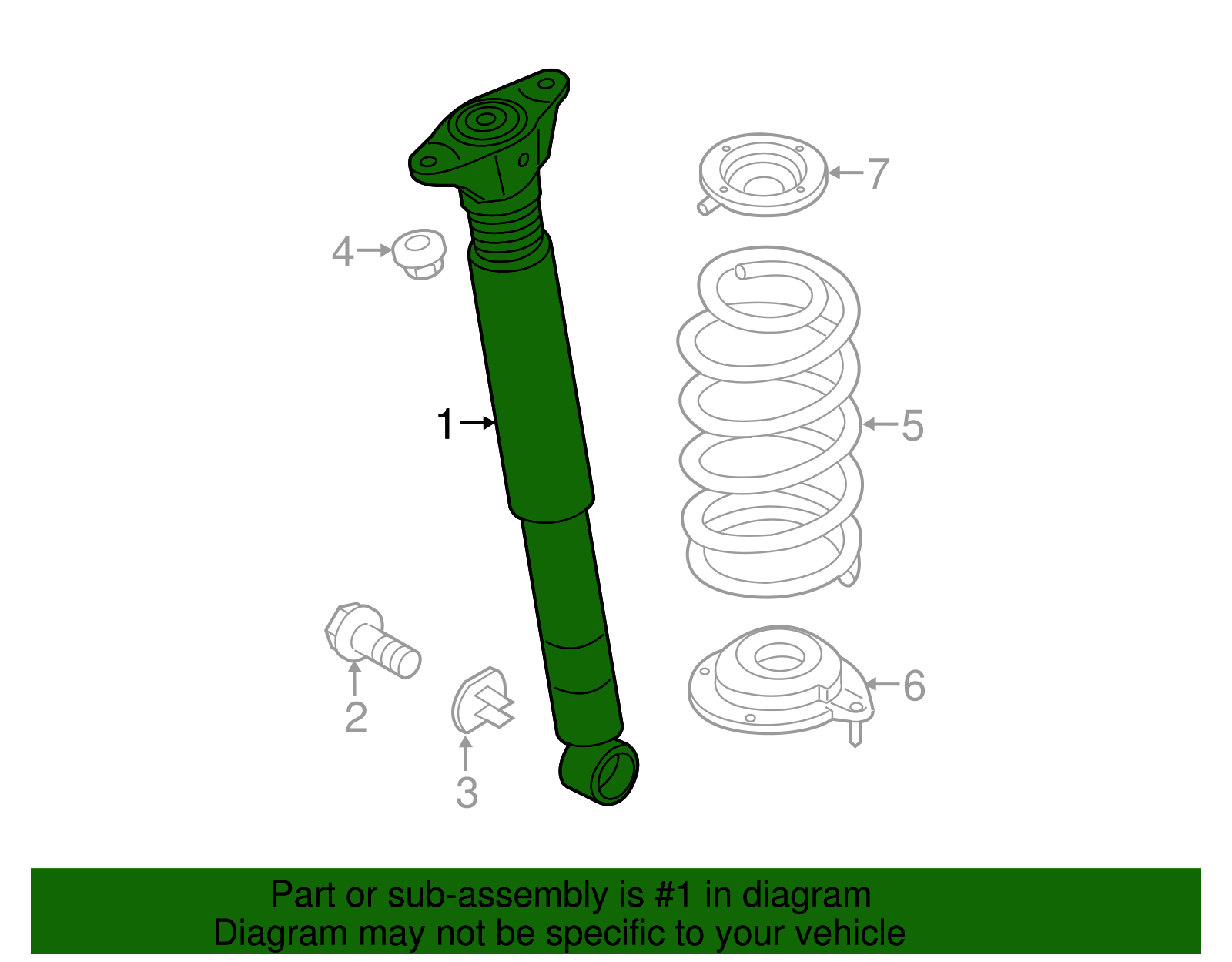 2014 Mazda 6 Shock Absorber GJY9-28-910A | Mazda-Parts