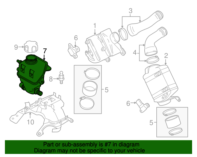 17137647281 - 2008-2019 BMW Expansion Tank (17-13-7-647-281) | BMW of ...
