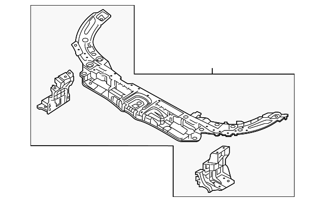 2020-2021 Land Rover Range Rover Evoque Radiator Support LR117299 | OEM ...