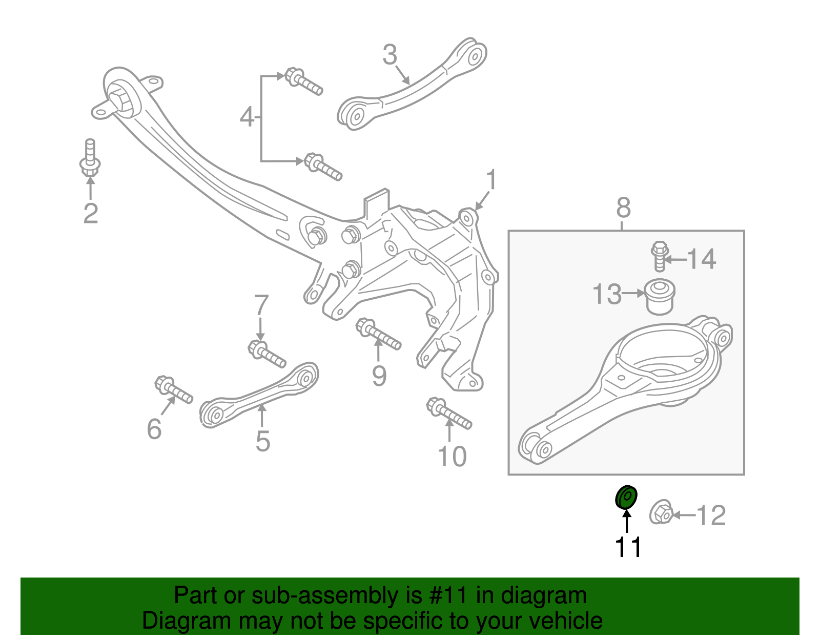 2019 Ford Escape Alignment Camber Adjusting Eccentric 3M5Z-5K978-B ...
