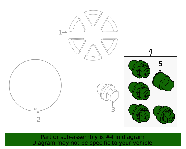 2020-2023 Land Rover Wheel Lock Kit LR137573 | OEM Parts Online