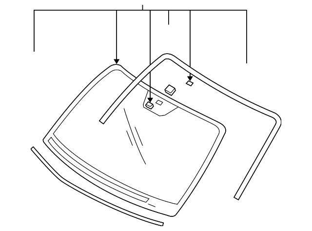 2007-2009 Hyundai Santa Fe Windshield 86110-0W010 | OEM Parts Online