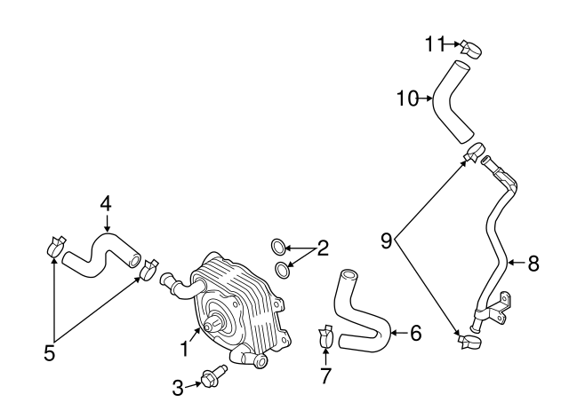 15066-3TA2A - Oil Cooler O-Ring 2013-2024 Nissan | Nissan Parts ...