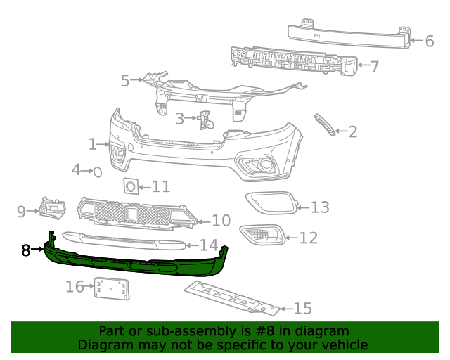 2019-2023 Jeep Cherokee Fascia 68287975AB | Mopar Parts Canada