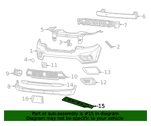 2019-2020 Jeep Cherokee Front Panel 68286760AB | TascaParts.com