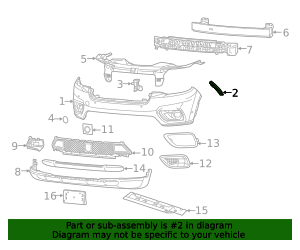 2019-2020 Jeep Cherokee Support Bracket - Driver's Side (LH) 68287857AB ...