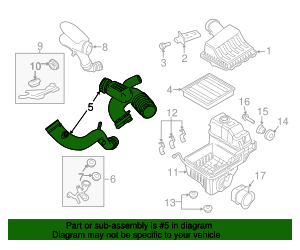 BL3Z-9C623-A 2011-2012 Ford F-150 Air Inlet Assembly | Fairway Ford Parts