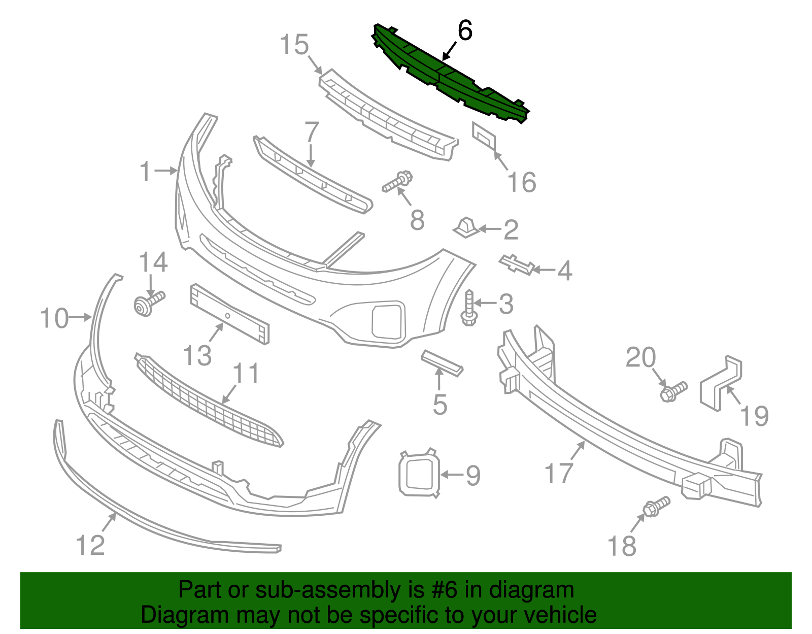 86575-1U700 - Lower Bracket 2014-2015 Kia Sorento | Kia.Parts Store