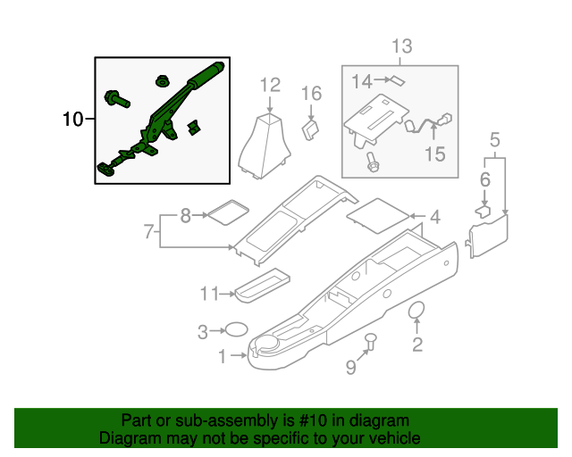 2009-2011 GM (Replaces 96862860) Parking Brake Lever 42638895 GM ...